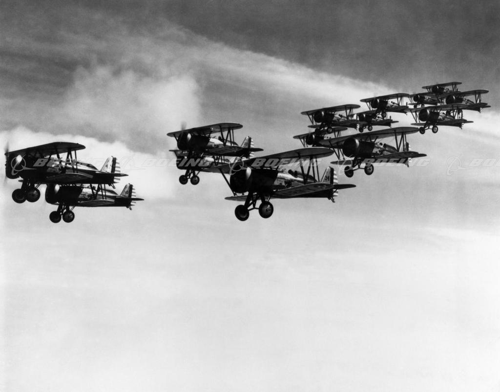 Boeing Images - Fleet of F4Bs in Flight