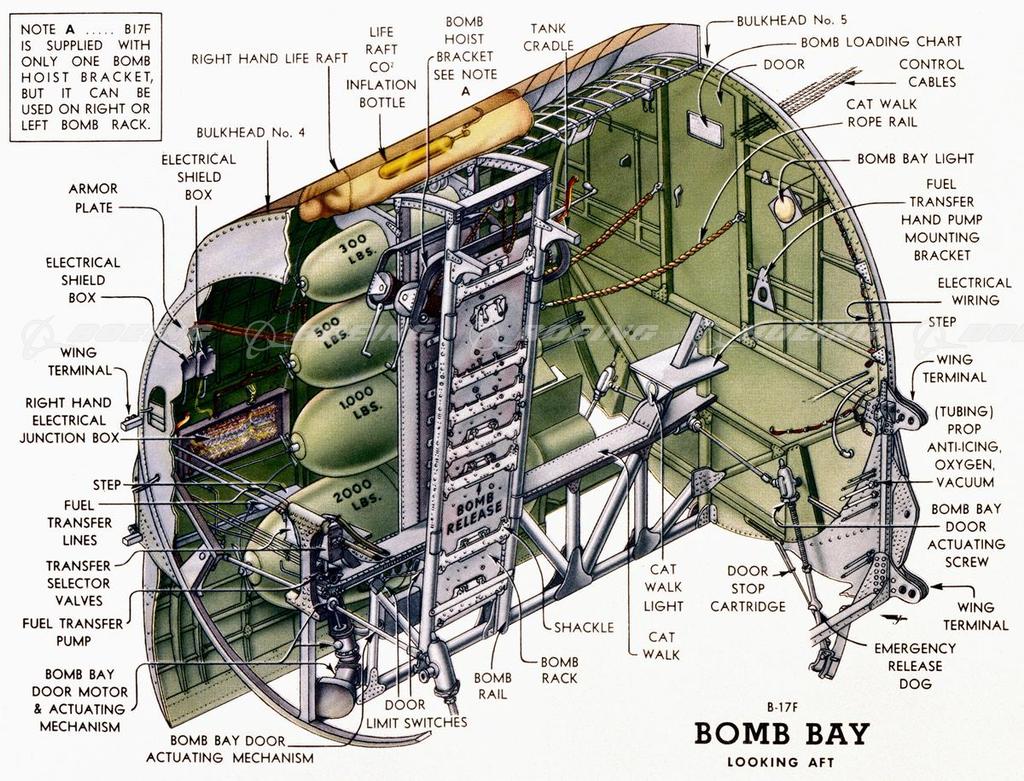 Boeing Images - B-17F Flying Fortress Bomb Bay