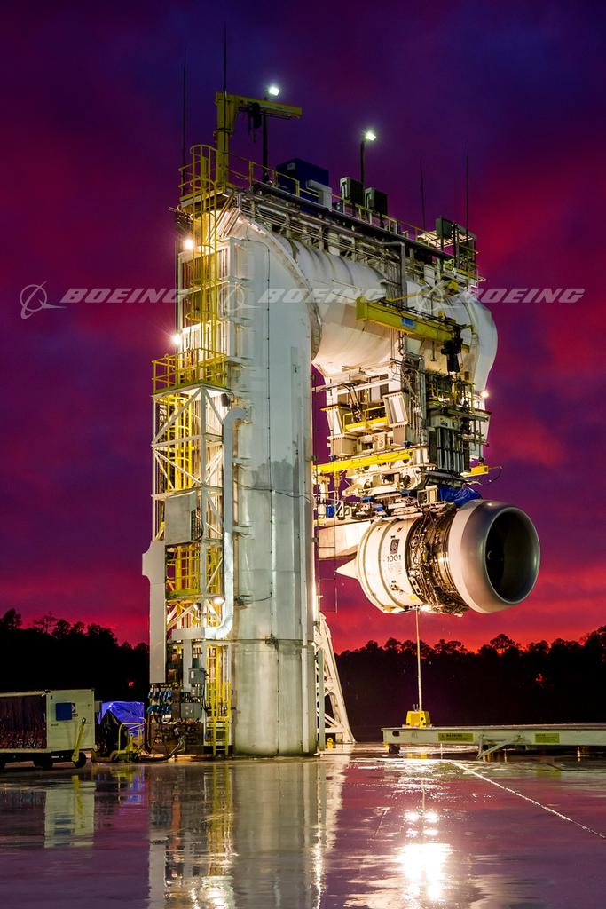 Boeing Images - Ground Testing of a CMC Engine Exhaust Nozzle