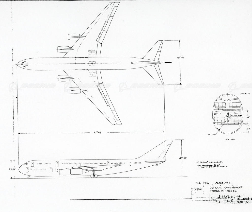 Boeing Images - Boeing 747-400 Early Design Render Mock-up