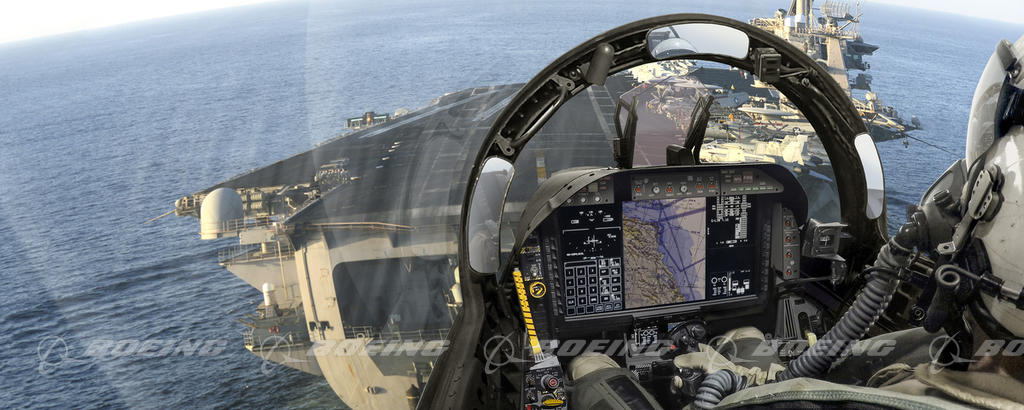 Boeing Images - Tailhook Booth_F/A-18 Cockpit
