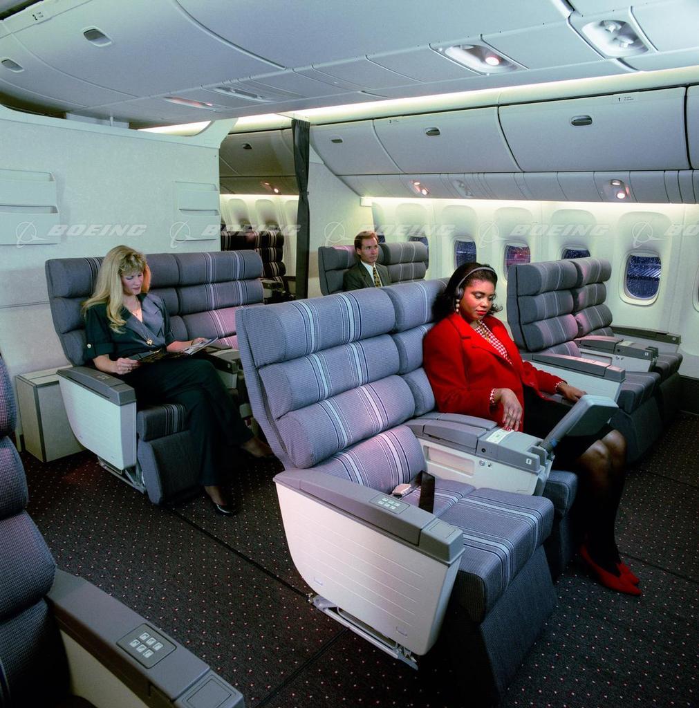 Boeing Images - 777-200 First Class Passenger Cabin