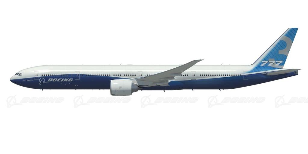 Boeing Images - 777-300ER Left Side Profile View