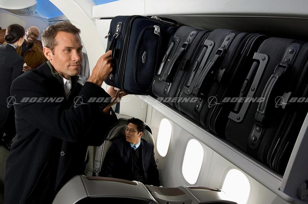 Boeing Images - 787 Dreamliner Overhead Storage Bin