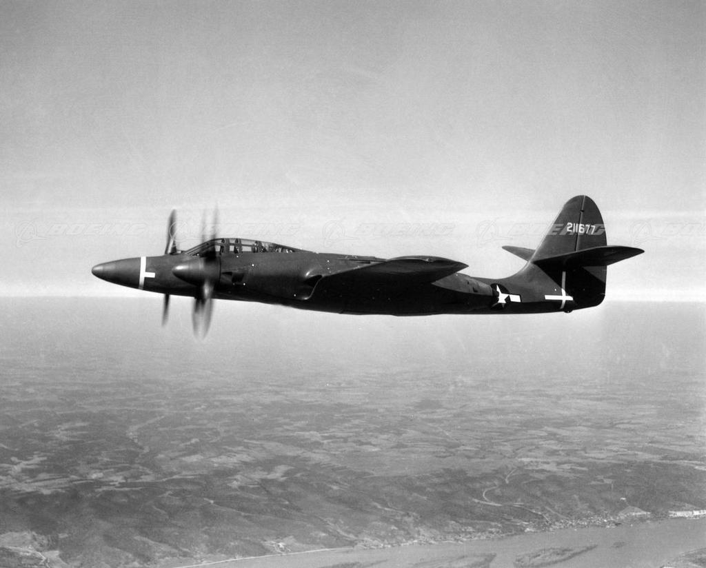 Boeing Images - McDonnell XP-67 Bat in Flight