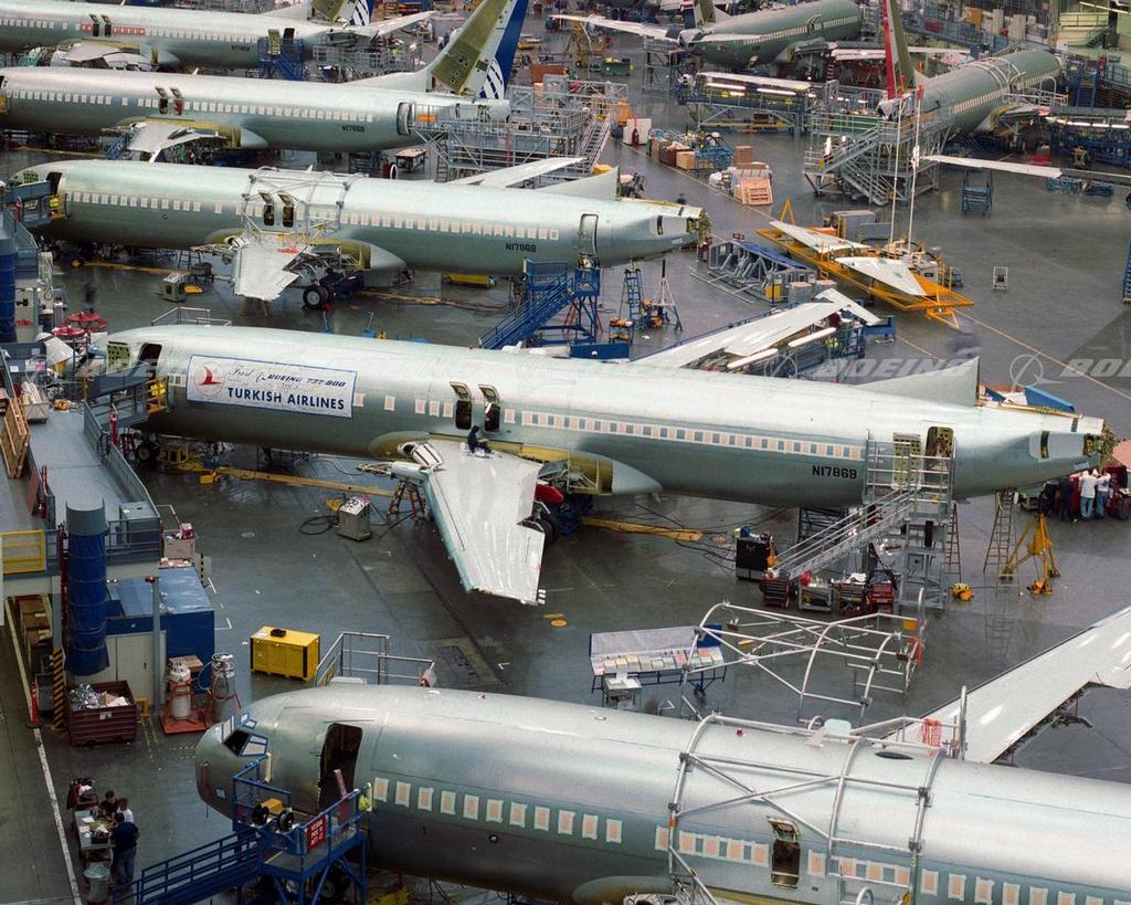 Boeing Images - First Boeing 737-800 for Turkish Airlines in Final Assembly