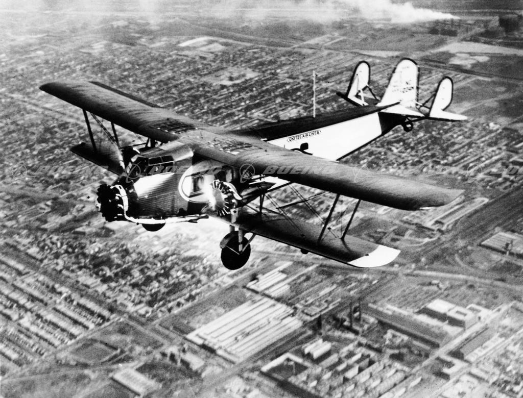 Boeing Images - Boeing Model 80-A in Flight