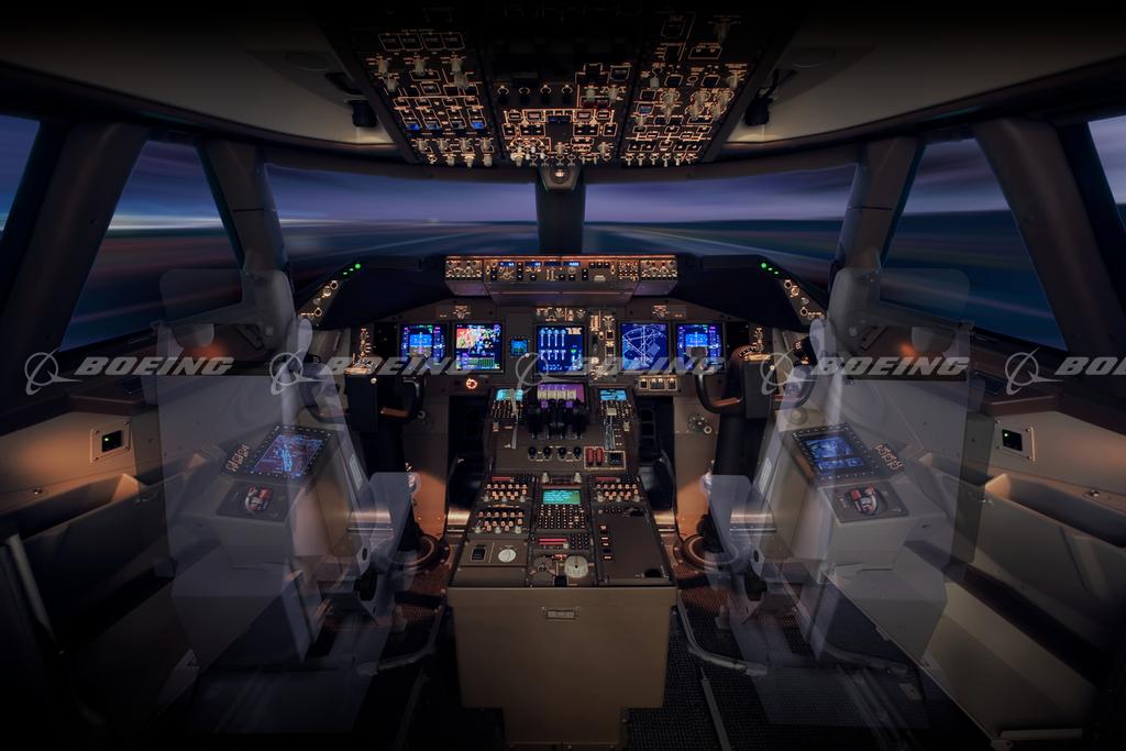 Boeing Images - Boeing 747-8 flight Deck