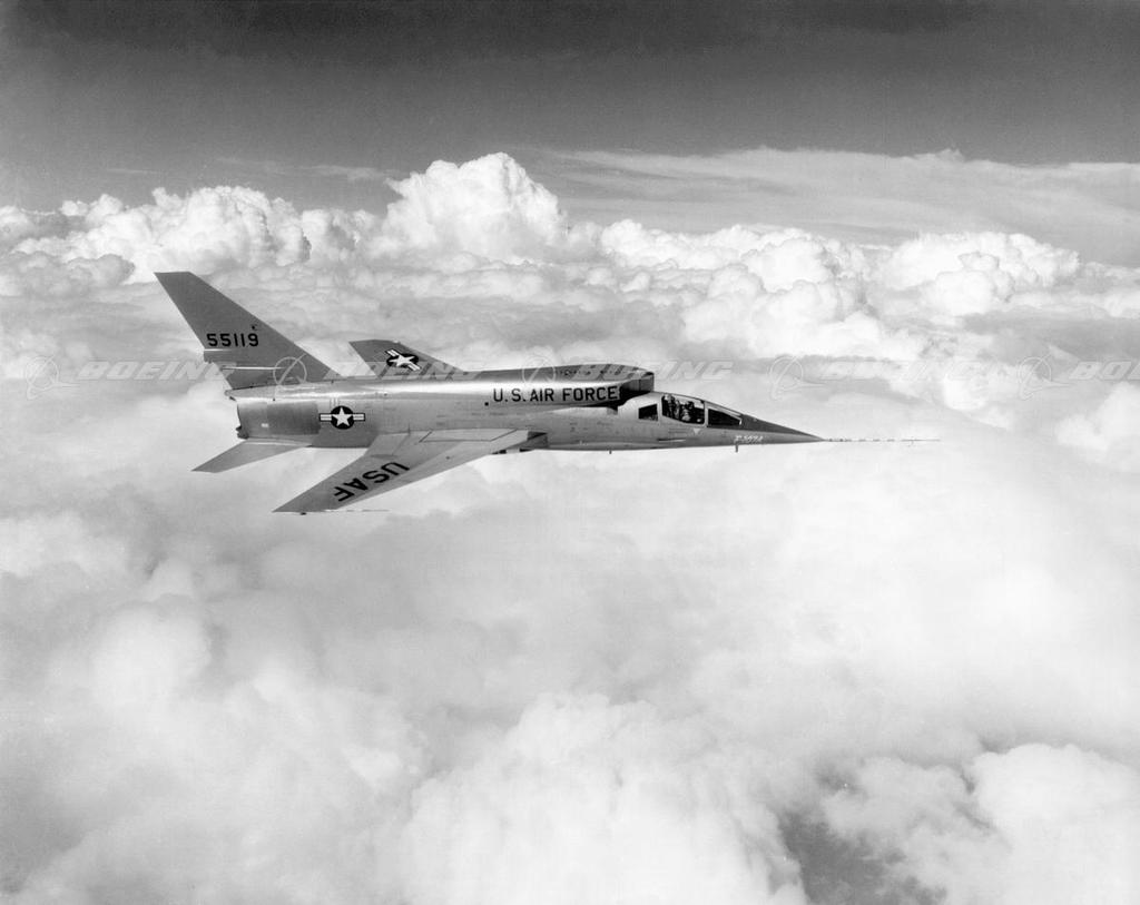 Boeing Images - YF-107A Fighter Above the Clouds