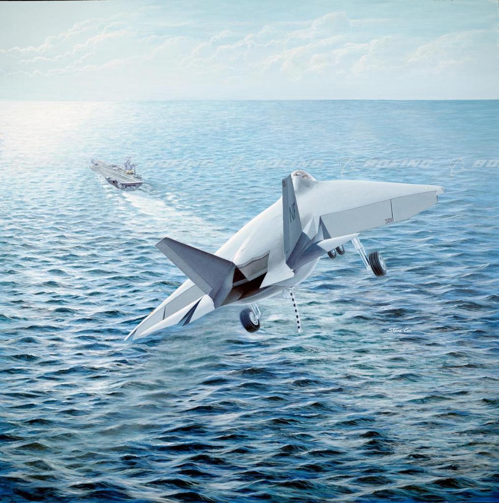 Boeing Images - Early Boeing Design Study for X-32 Joint Strike Fighter