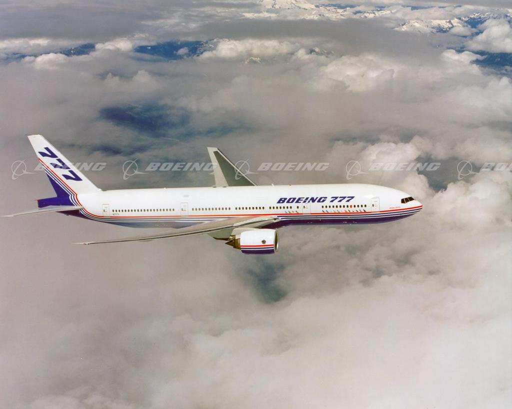 Boeing Images - First Boeing 777-200 in Flight