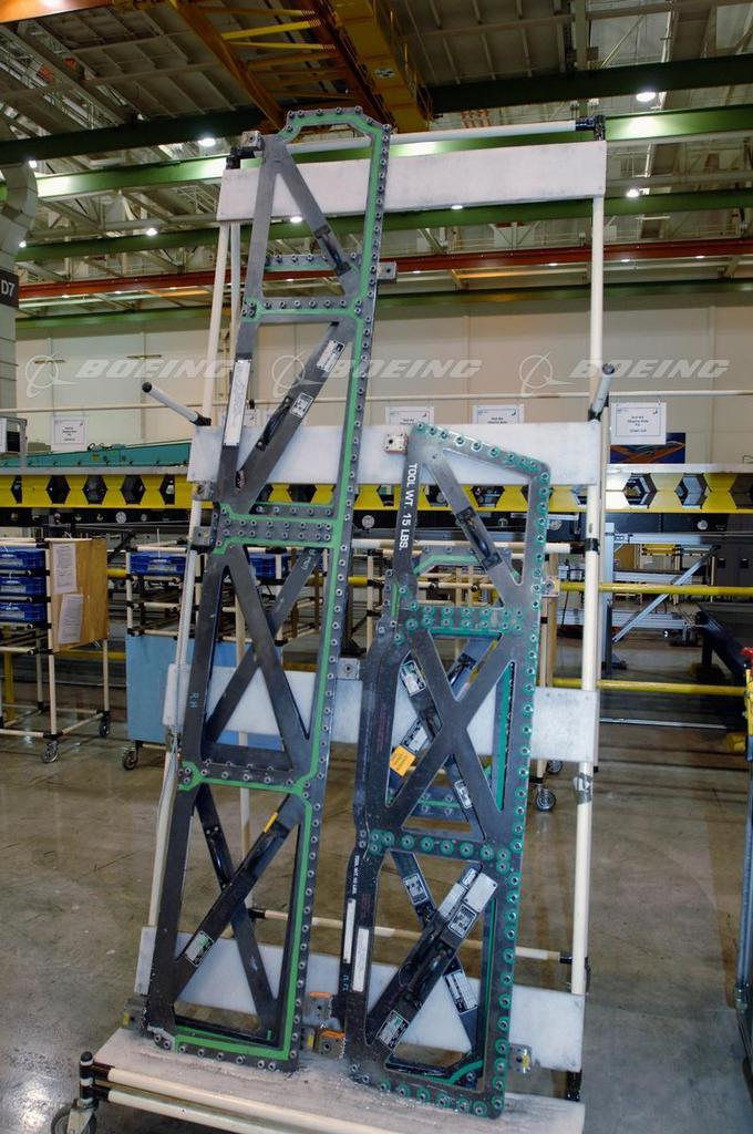 Boeing Images - Composite Parts for 777 Vertical Fin