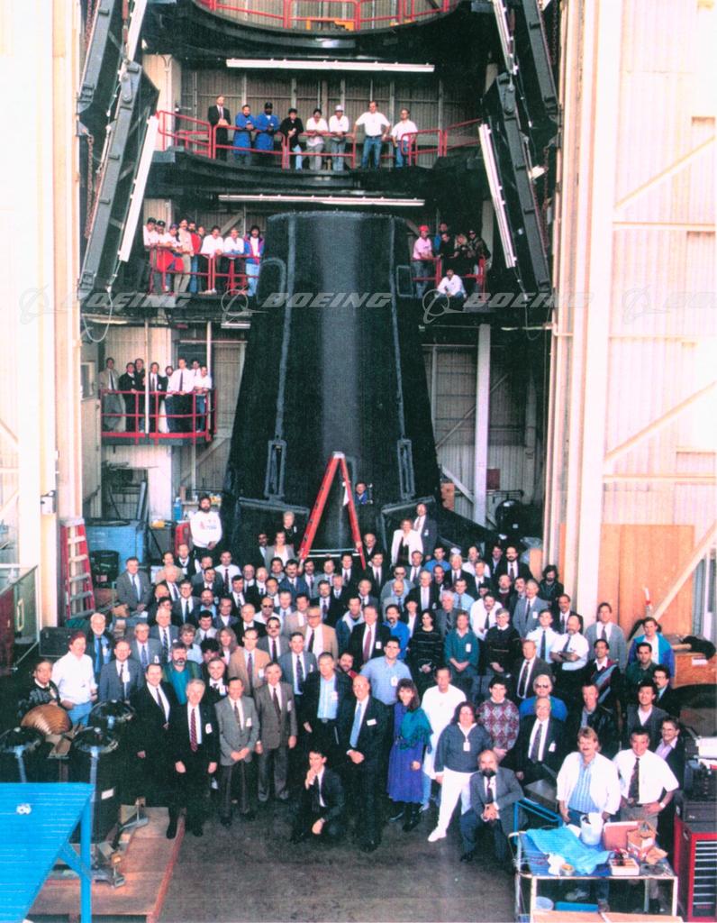 Boeing Images - Delta Clipper Team with Partial DC-X Assembly