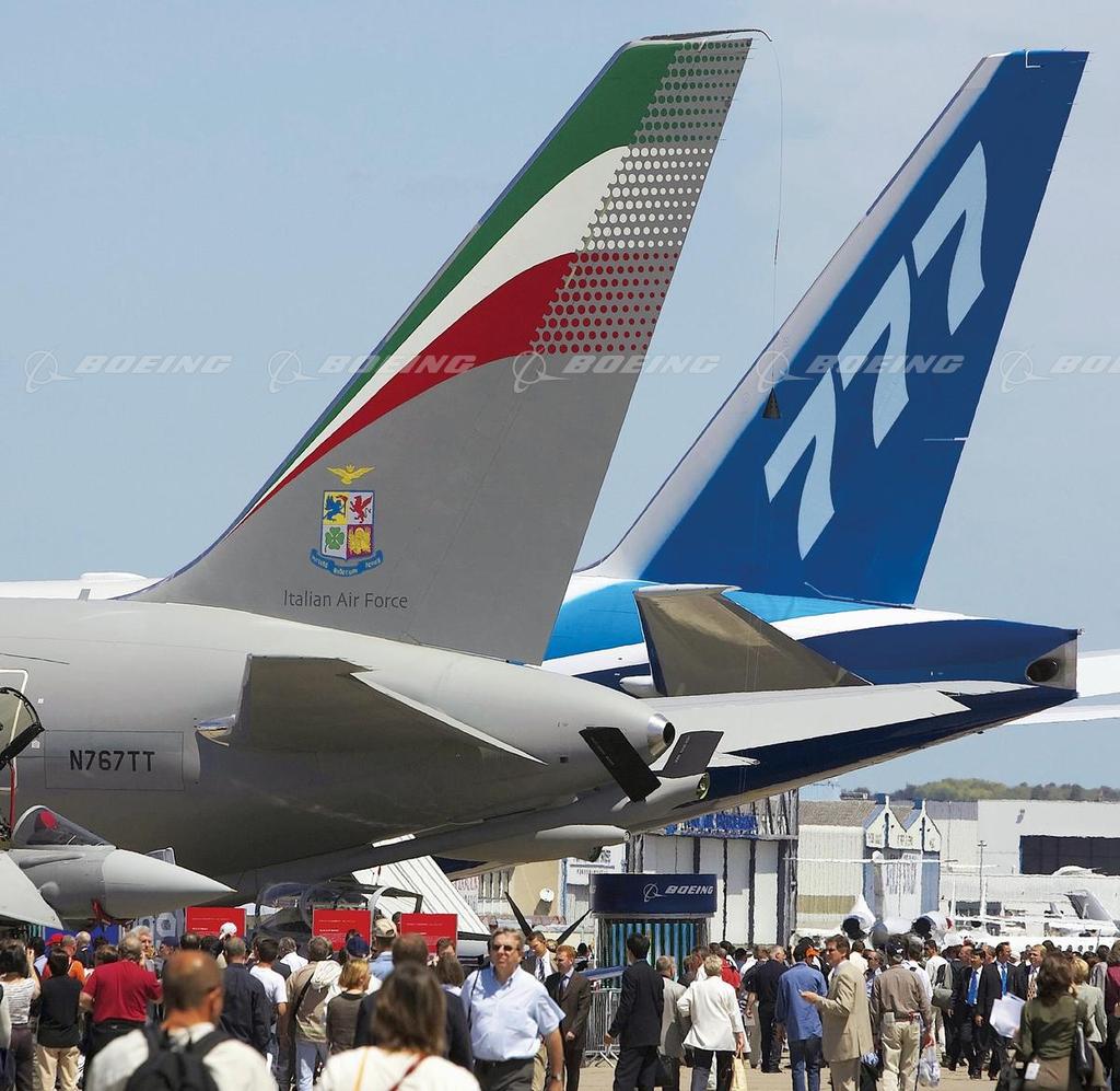 Boeing Images - Italian 767 Tanker with 777-200LR