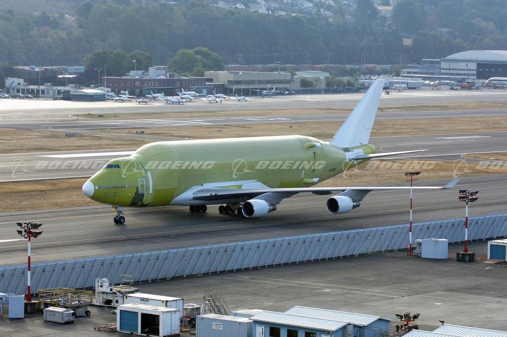 Boeing Images - Dreamlifter Large Cargo Freighter on the Runway at ...