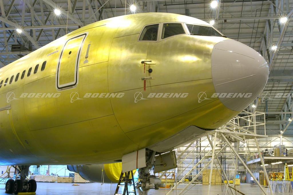 Boeing Images - 767 Tanker in Assembly