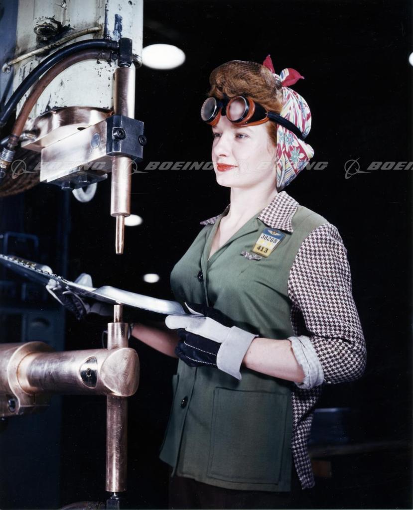 Boeing Images - "Rosie" the Spot Welder