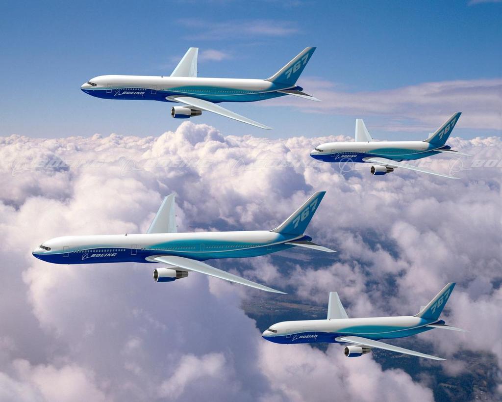 Boeing Images - 767 Family Flies in New Boeing Commercial Airplanes Livery