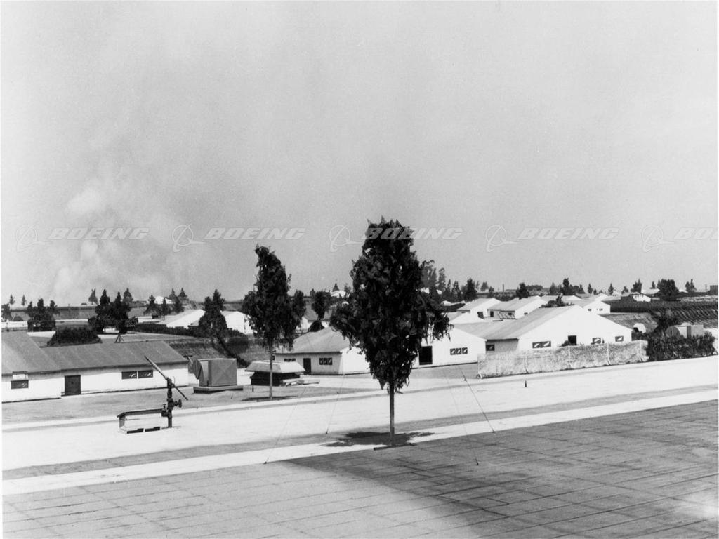 Boeing Images - Douglas Long Beach Plant Disguised as a Suburb During WWII