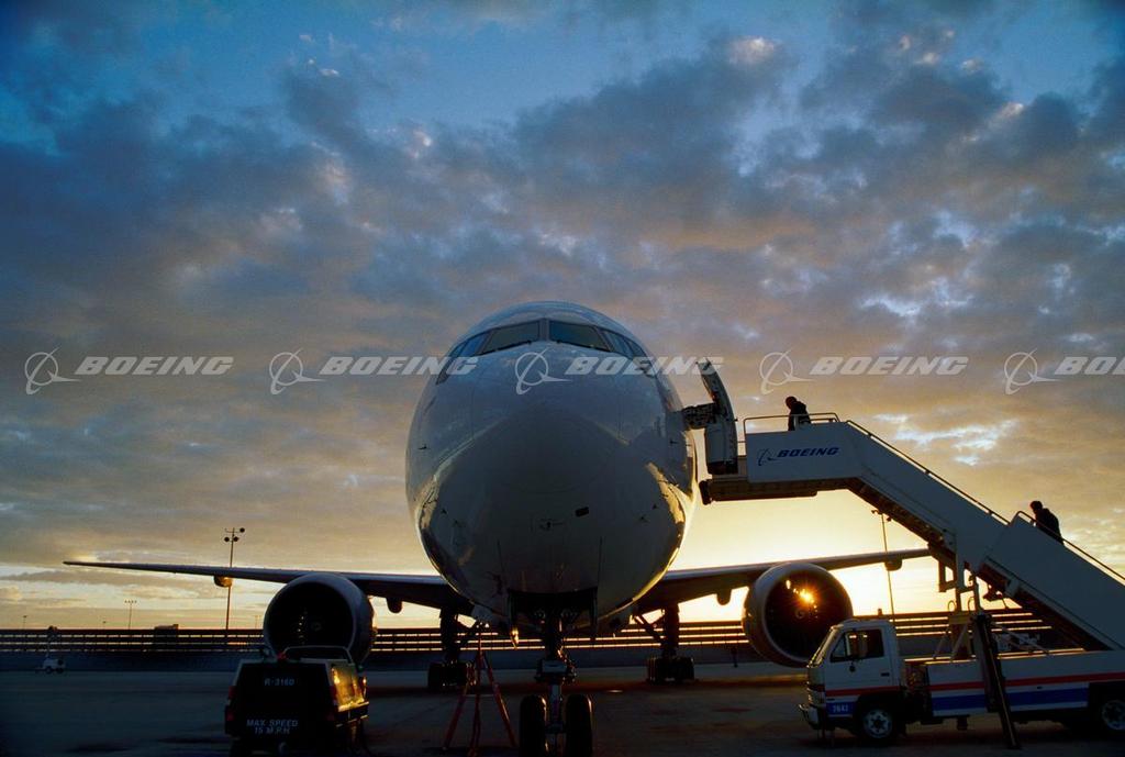 Boeing Images - 777-300ER at Sunset