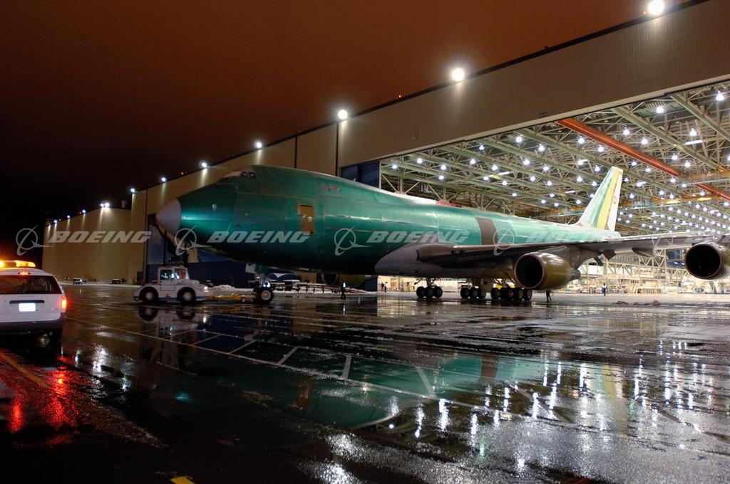 Boeing Images - Boeing 747-400 Freighter Rolls Out of the Factory