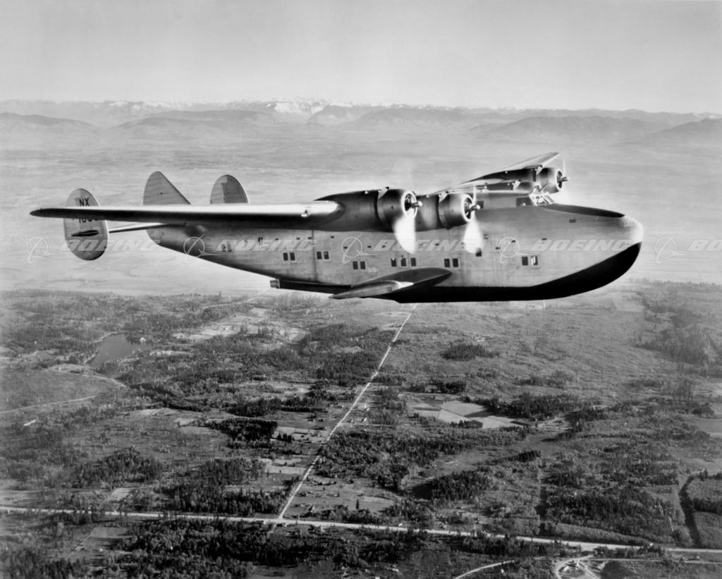 Boeing Images - The Boeing Model 314 Clipper in flight