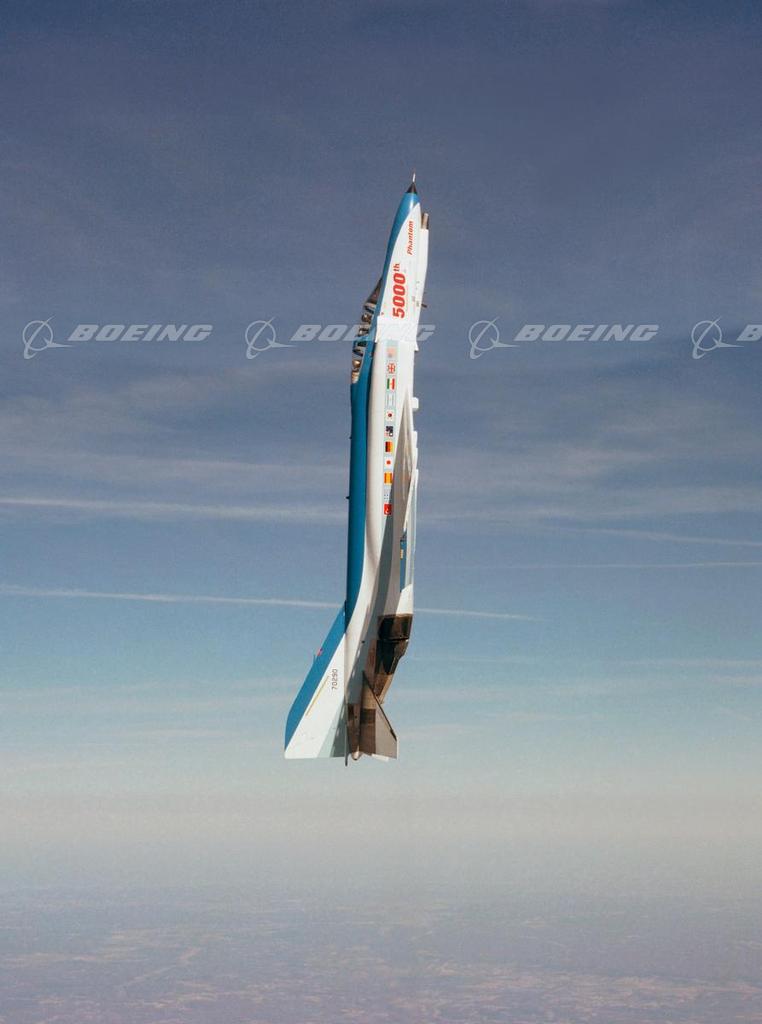 Boeing Images - 5000th F-4E Phantom II Air to Air, Vertical Climb