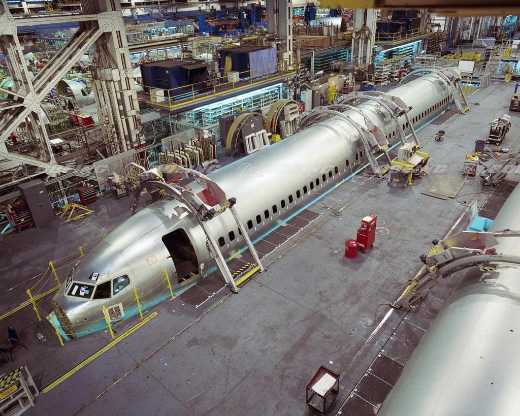 Boeing Images - 737-900 Fuselage Assembly at Wichita Factory
