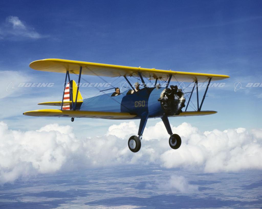 Boeing Images - Stearman Kaydet in Flight