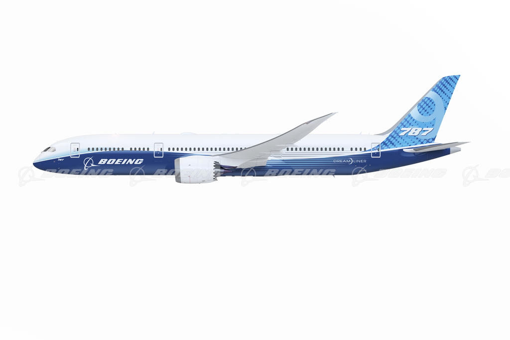 Boeing Images - 787-9 Dreamliner Standard View Illustration Unified ...