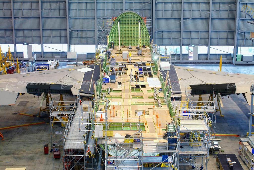 Boeing Images - Dreamlifter Large Cargo Freighter under Construction