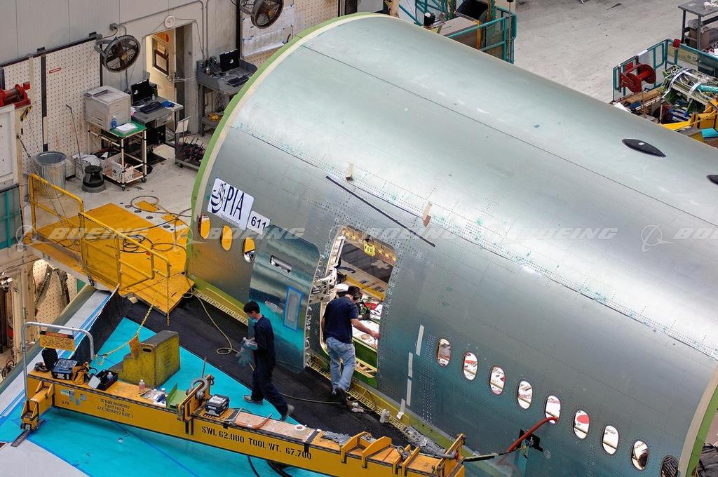 Boeing Images - 777 Section in Assembly