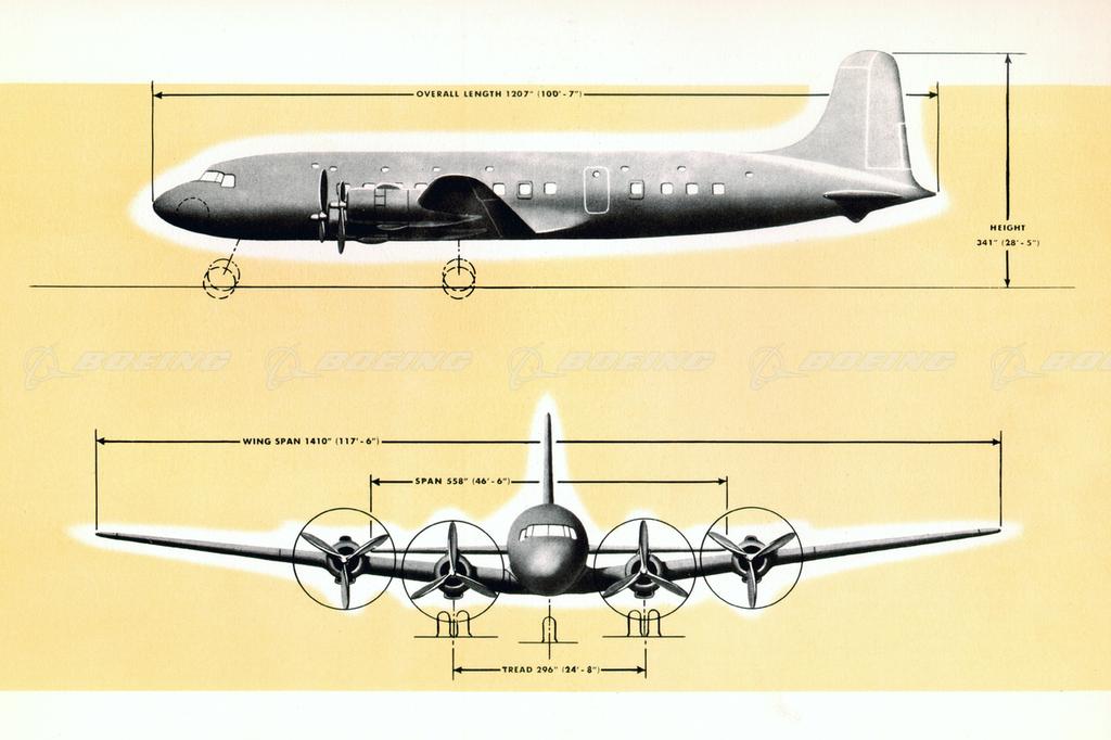 Boeing Images - DC-6 Two-View