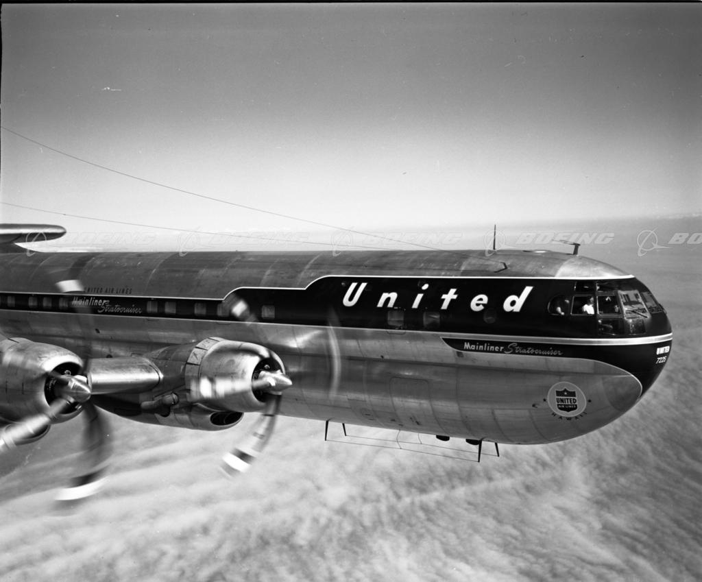 Boeing Images - Boeing 377 Stratocruiser United Airlines In-flight