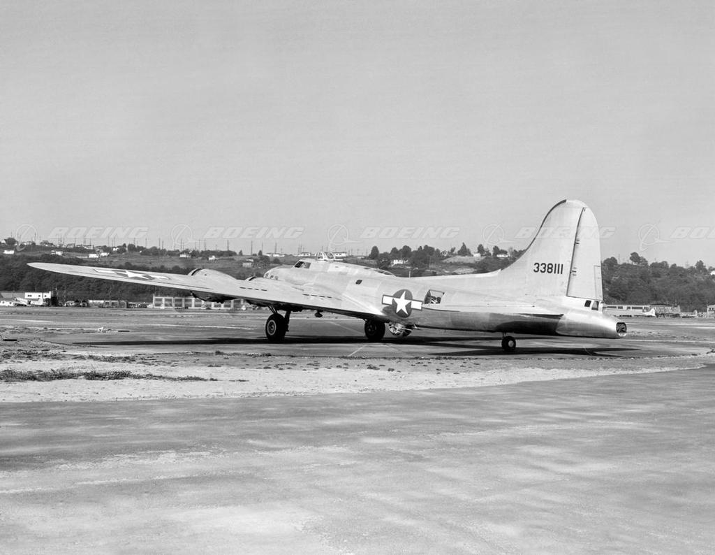 Boeing Images - B-17G Flying Fortress on the Ground at Boeing Field
