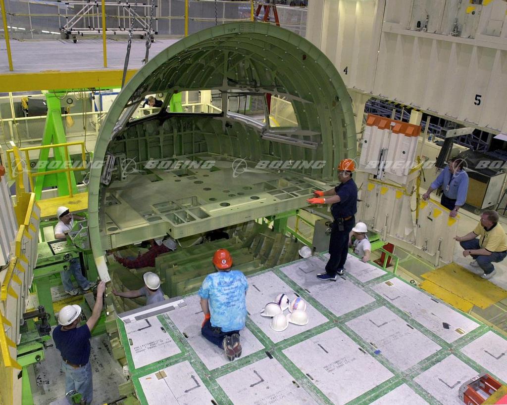 Boeing Images - 737-700 Nose Section during Assembly