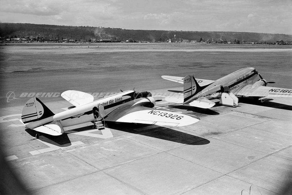 Boeing Images - Boeing Model 247 with Douglas DC-3