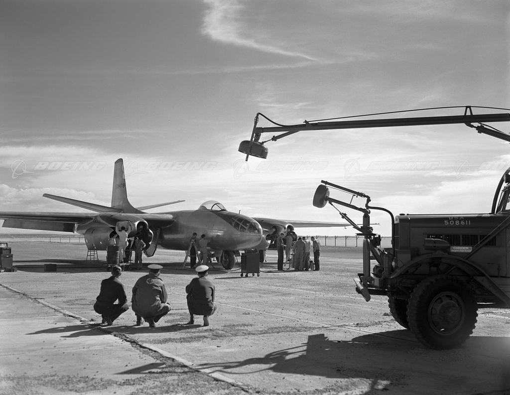 Boeing Images - XB-45 Tornado Undergoes Preflight Inspection