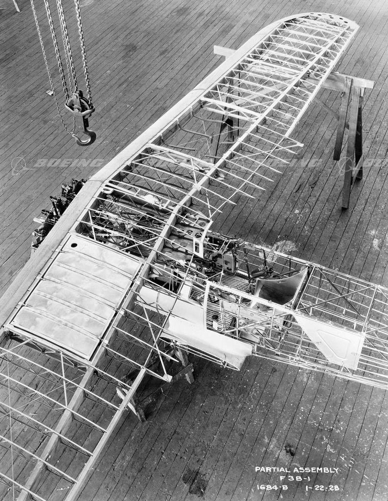 Boeing Images - Partial Assembly, F3B-1