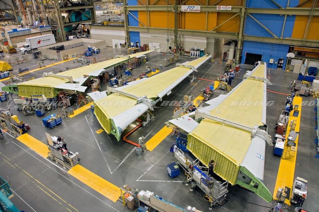 Boeing Images - First 777 Freighter Wings