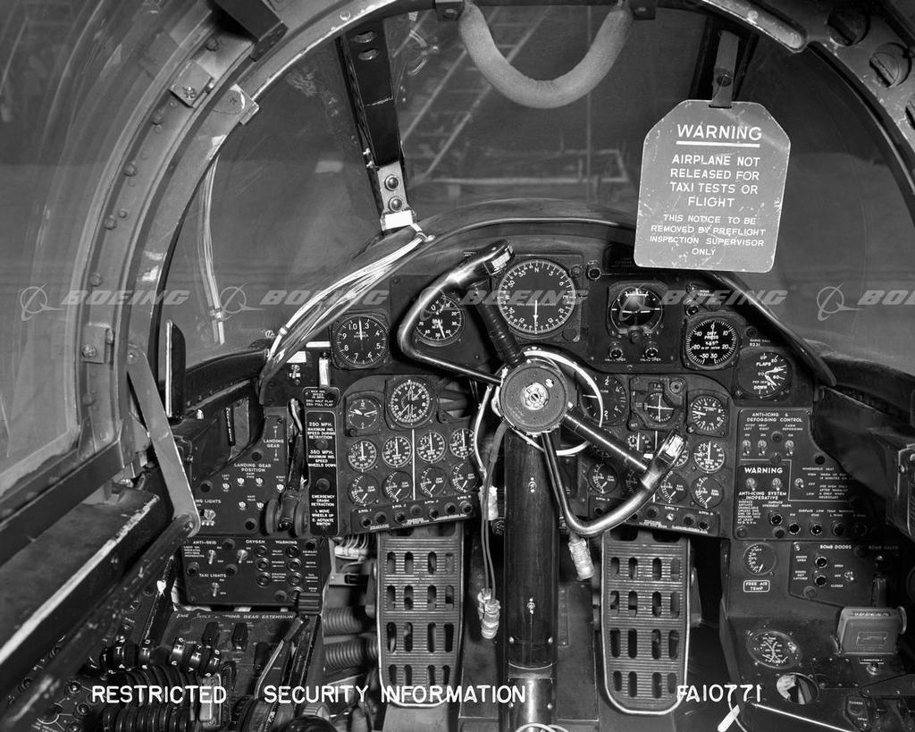 Boeing Images - YB-52 Stratofortress Cockpit Configuration