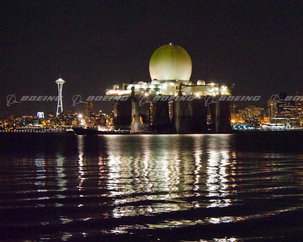 Boeing Images - SBX Missile Defense Radar in Elliott Bay
