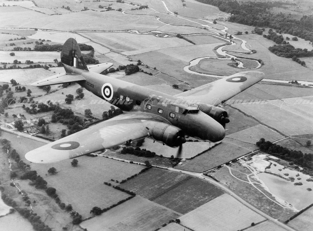 Boeing Images - RAF Model 247D in Flight