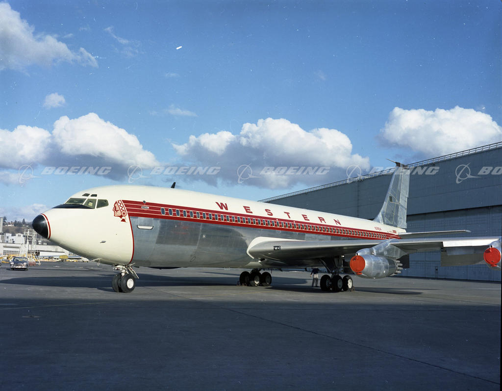 Boeing Images - Boeing 707 Western Airlines Rollout 1960