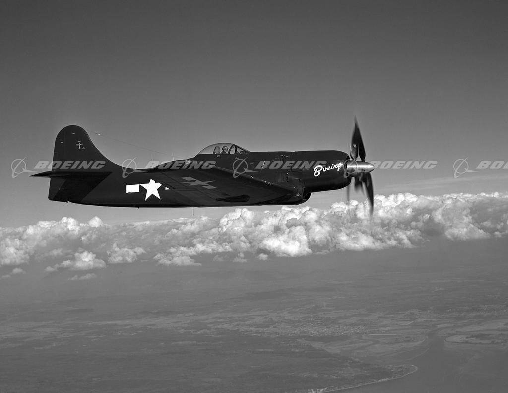 Boeing Images - XF8B-1 in Flight