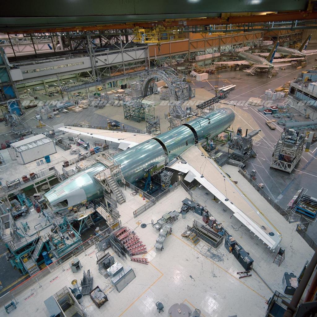 Boeing Images - First 767 AWACS Body Join