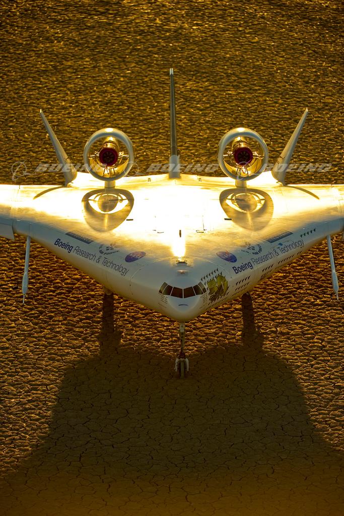 Boeing Images - Boeing Phantom Works X-48C at Sunrise