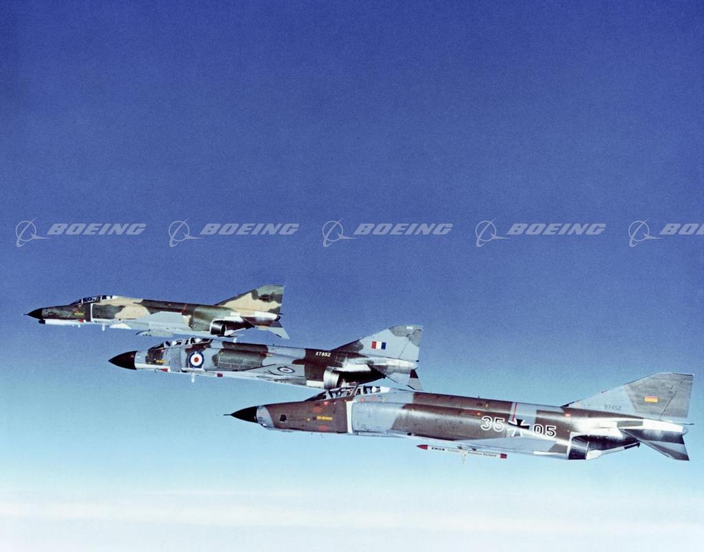 Boeing Images - Three F4 Phantoms in Flight