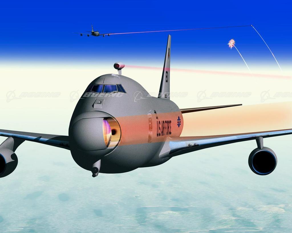 Boeing Images - 747 Airborne Laser (ABL) in Flight