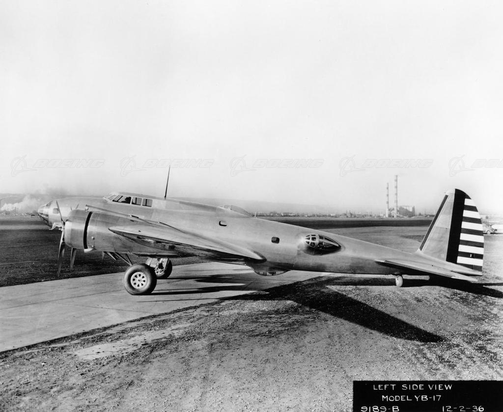 Boeing Images - YB-17 Flying Fortress on Tarmac